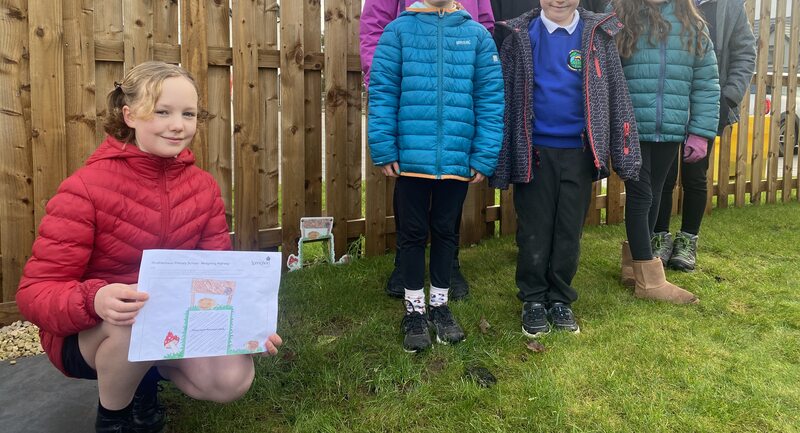 Springfield Hedgehog highway designed by local school pupil unveiled